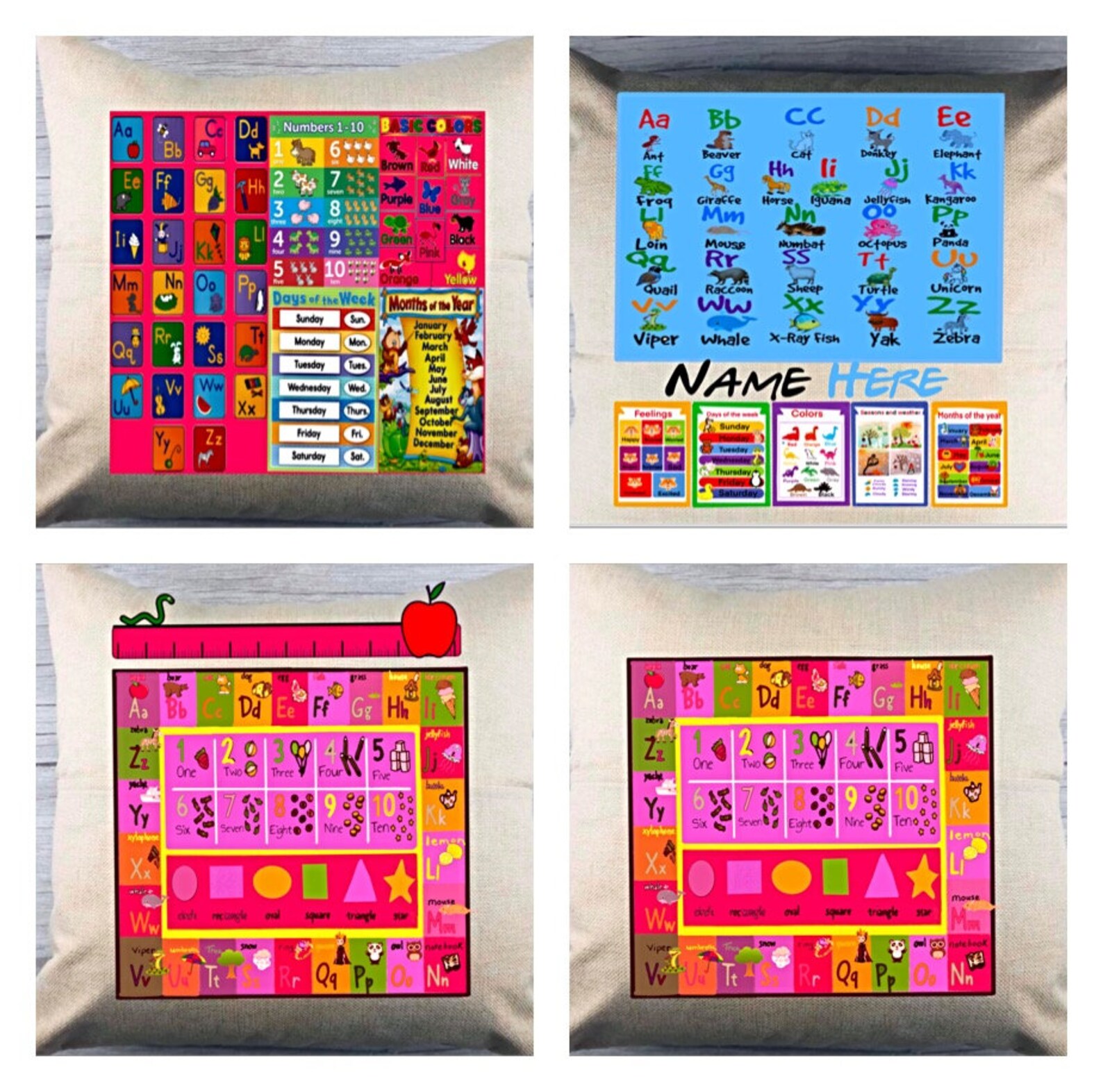 Learning Pillow Png/learning Pillow/learning Templates/kids - Etsy