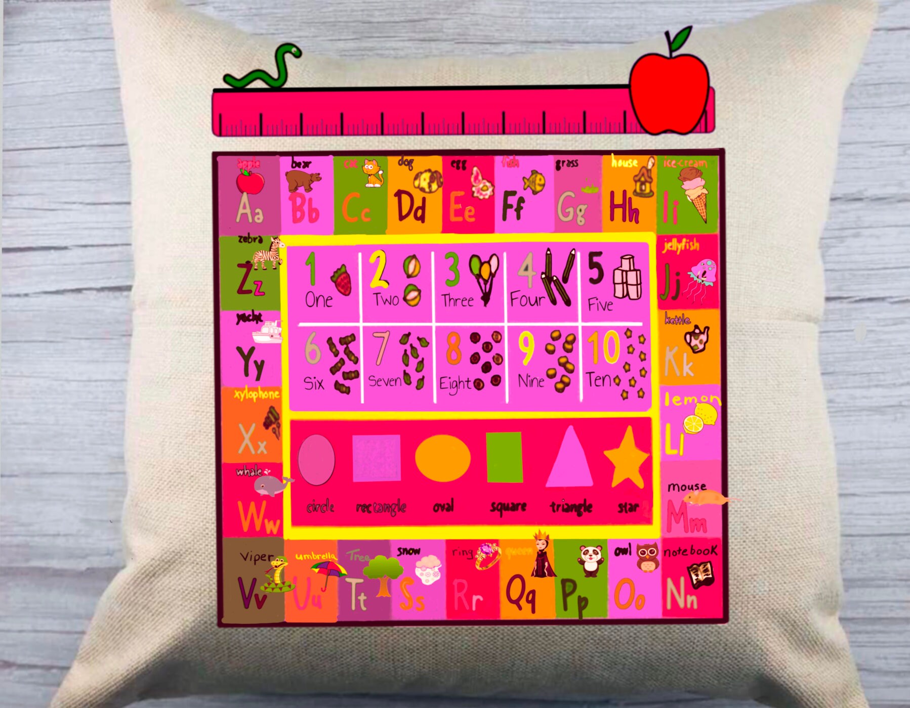 Learning Pillow Png/learning Pillow/learning Templates/kids - Etsy