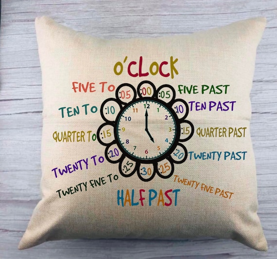 Clock Png/pocket Pillow Sublimation Designs/reading Pillow | Etsy