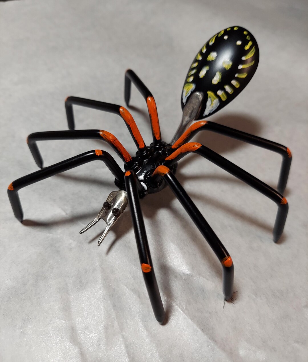 For Halloween: Metal Sculpture of a Spider - Etsy