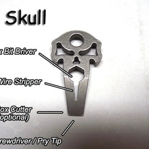 Stainless Steel Skull Multi-tool - Etsy