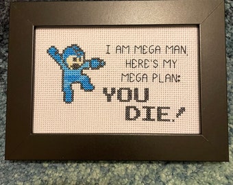 Cross Stitch Mega Man - Etsy