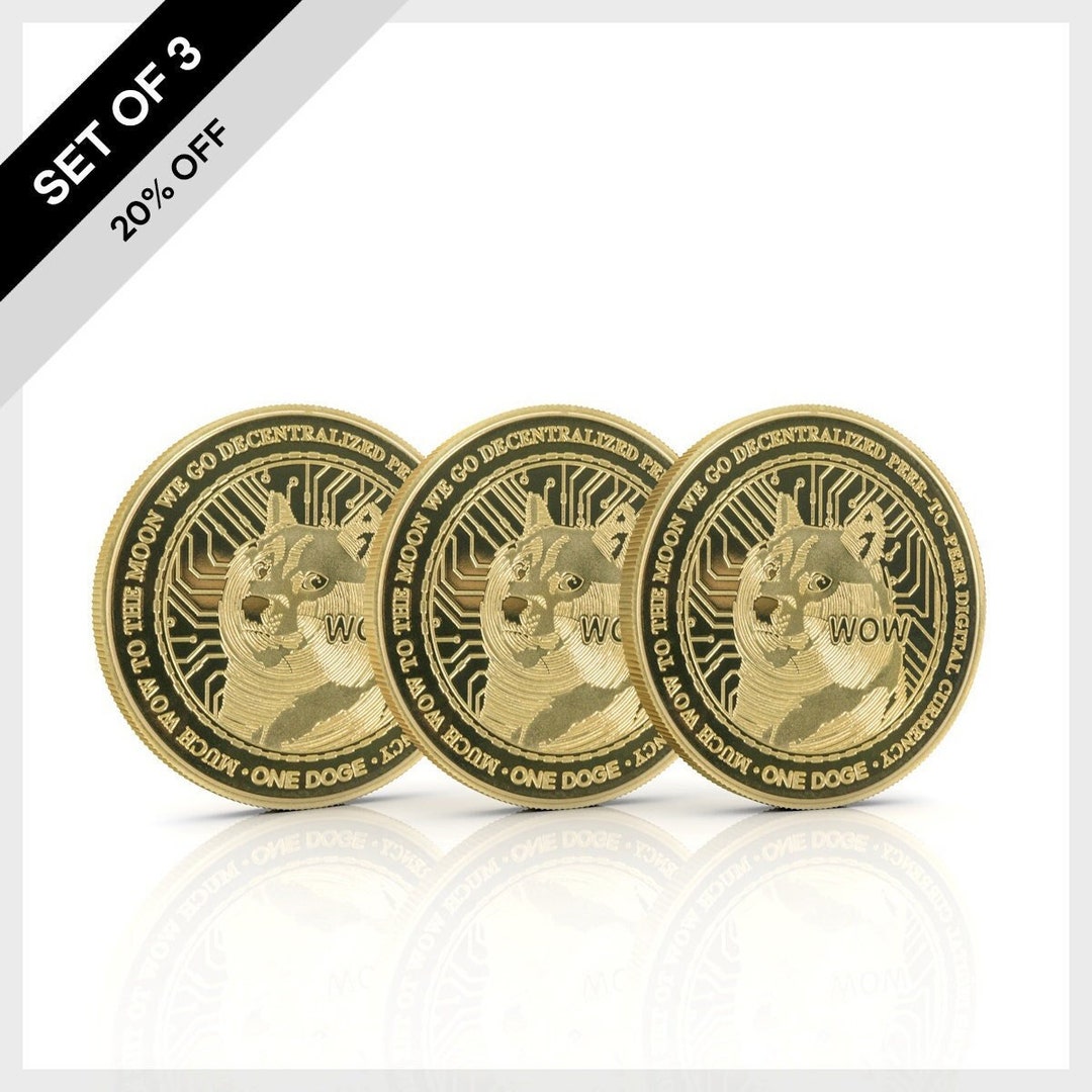 Dogecoin (DOGE) Set of 3 and 6 Bundles | Physical Crypto You Can HODL ...
