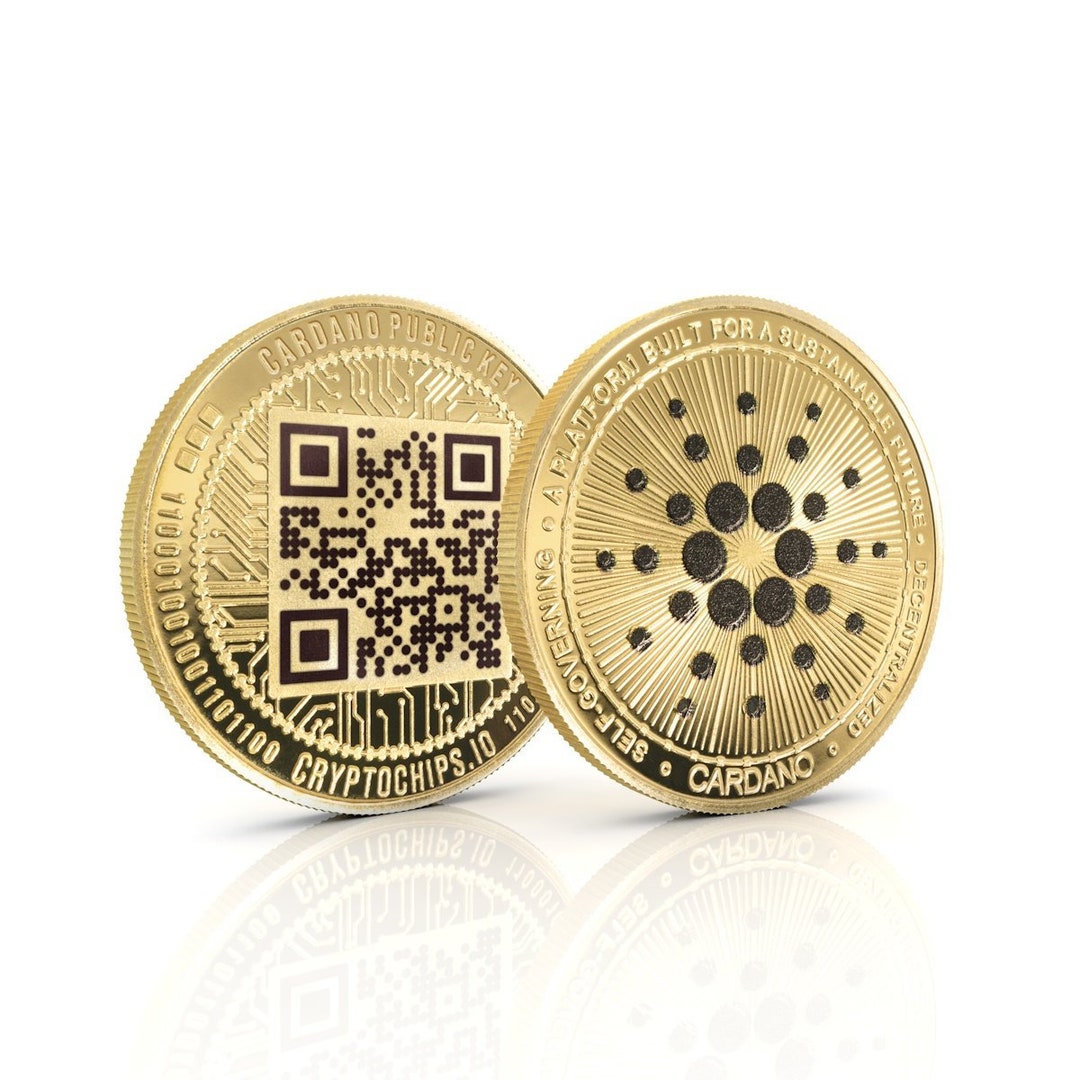 Cardano (ADA) QR Coin | Custom Laser Engraved Crypto Coin by ...