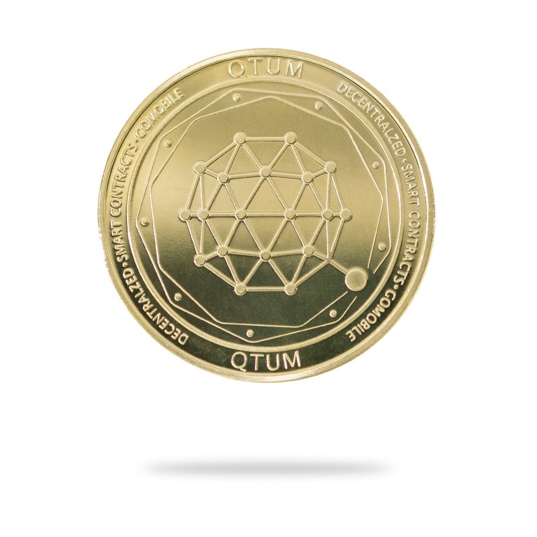QTUM Physique Crypto Coin par Cryptochips | Objets de collection de ...