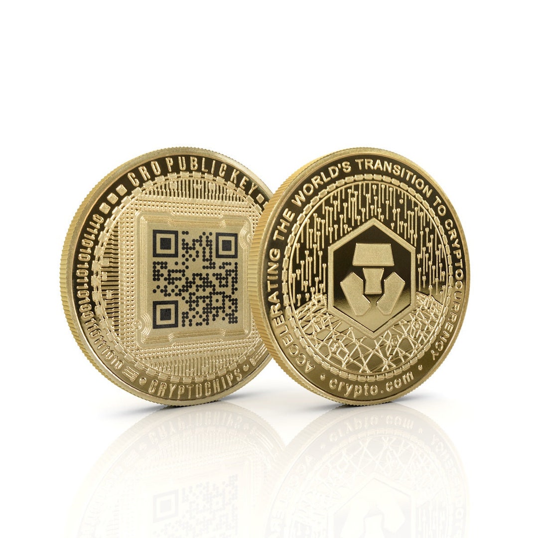 Crypto.com CRO QR Coin Custom Laser Engraved Crypto Coin by Cryptochips ...