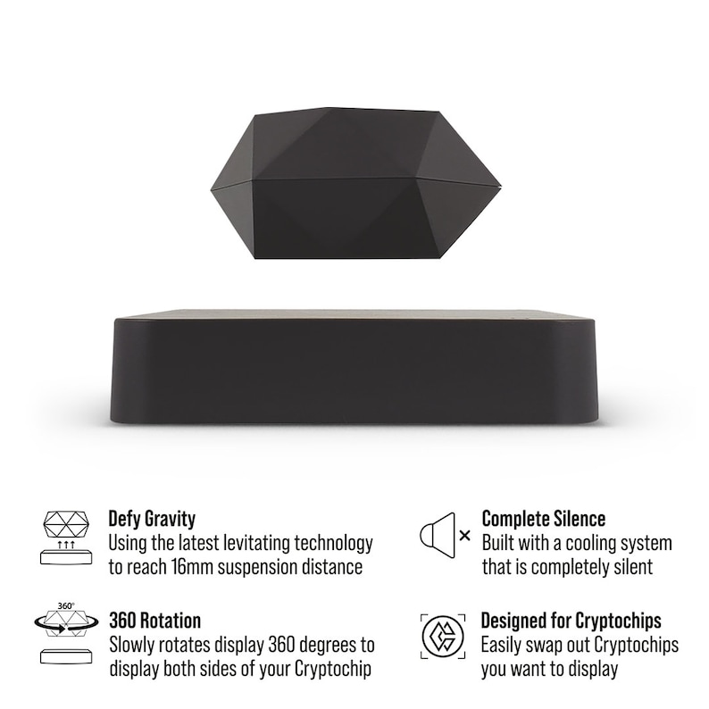 Levitating Crypto Coin Display by Cryptochips the Ultimate - Etsy