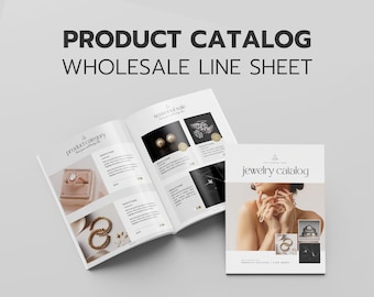 Jewelry Catalog Template, Fully Editable in Canva Ebook Magazine ...