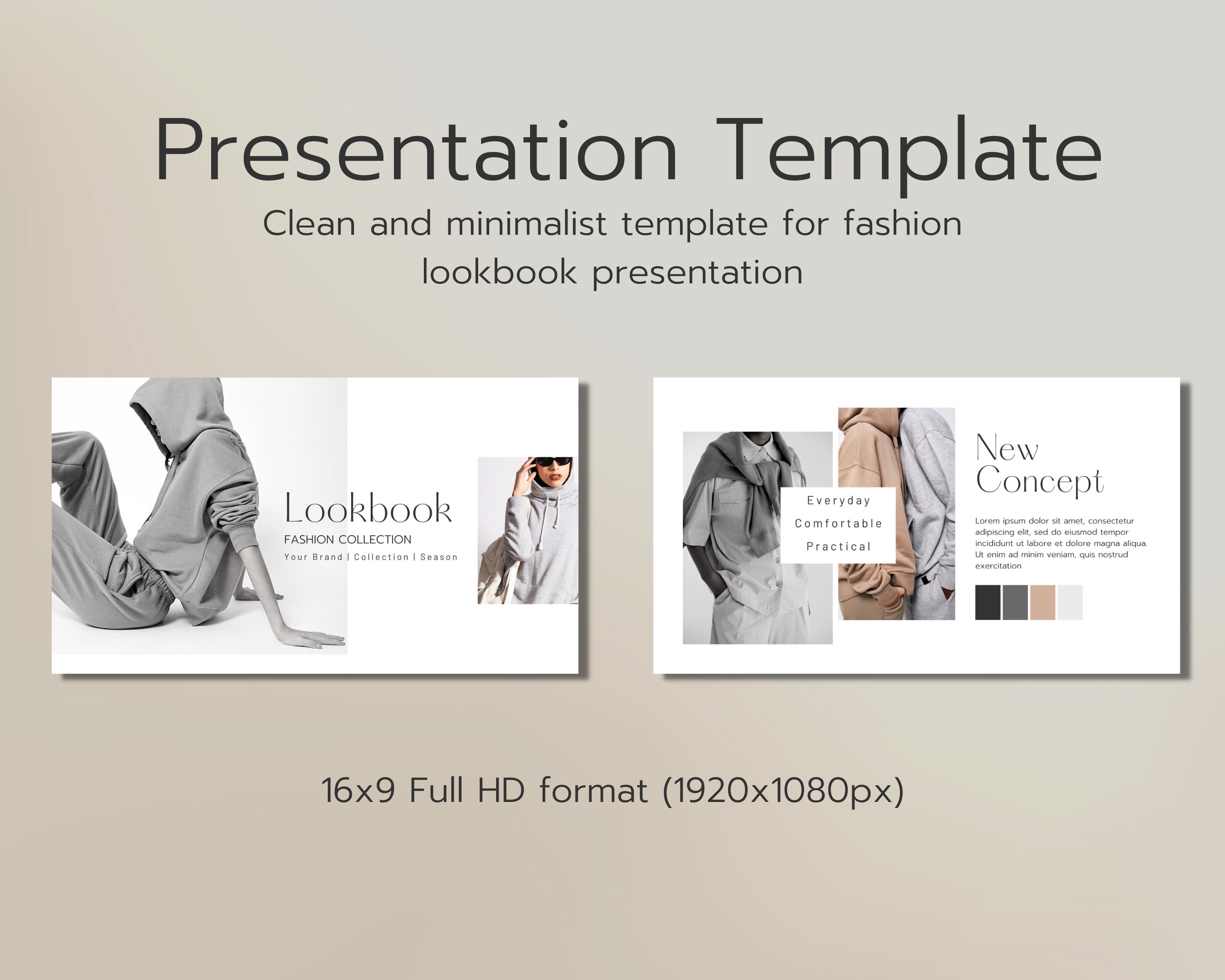 Fashion Lookbook Template: Brand Presentation Slide Deck (CANVA) - Etsy