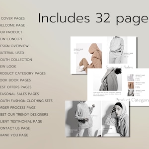 Fashion Lookbook Template: Brand Presentation Slide Deck (CANVA) - Etsy