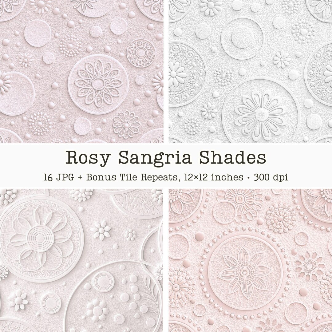 Texture en relief tons roses, fond transparent vintage, papier ...