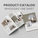 Wholesale Line Sheet Product Catalog Template | Canva Editable ...
