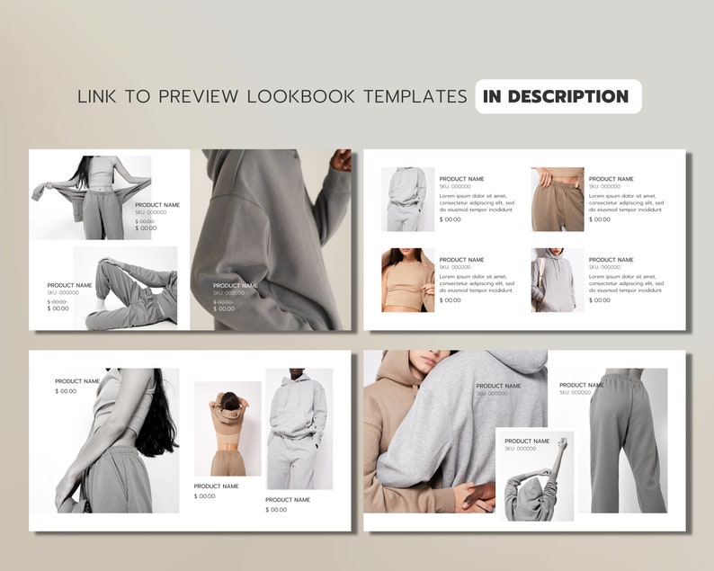 Fashion Lookbook Template: Brand Presentation Slide Deck (CANVA) - Etsy