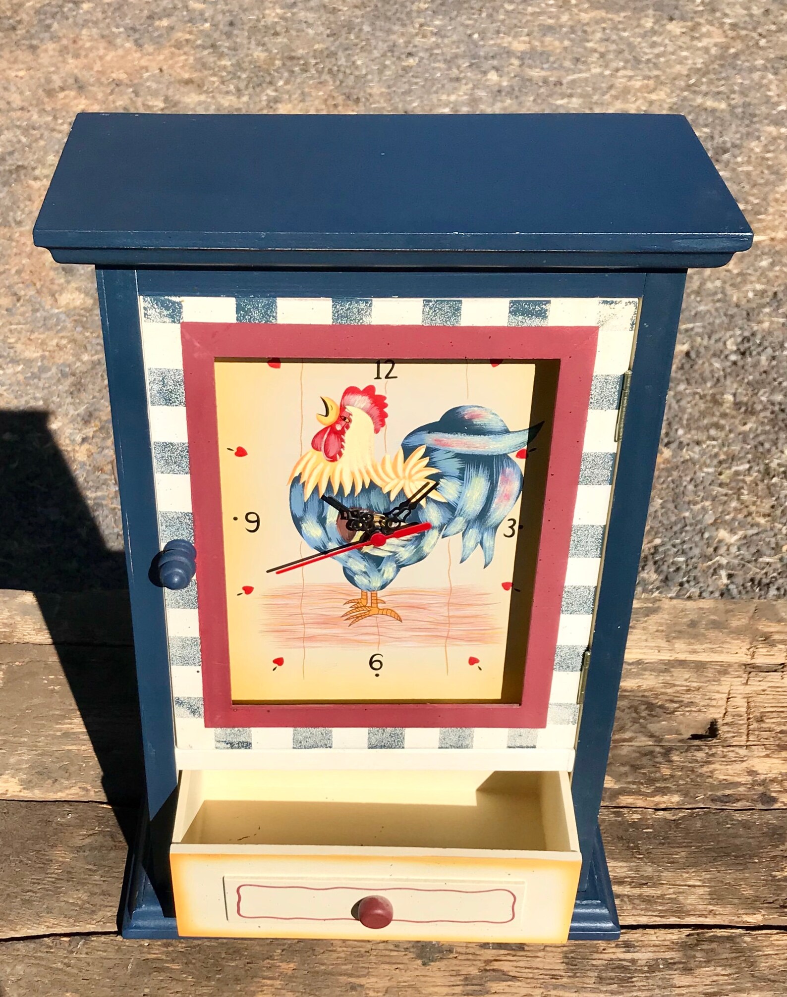 Rooster Clock, Chicken Clock, Desk Clock, Rooster, Chicken, Rooster ...