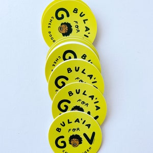 Bu La'ia Sticker, Bu La'ia for Gov Sticker, Bu for Gov, Hawaii Sticker ...