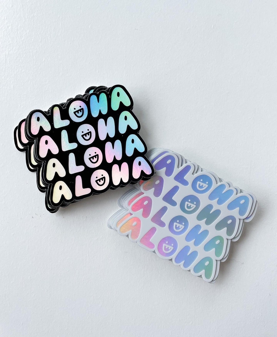 Aloha Holographic Sticker, Aloha Sticker, Hawaii Sticker, Holographic ...