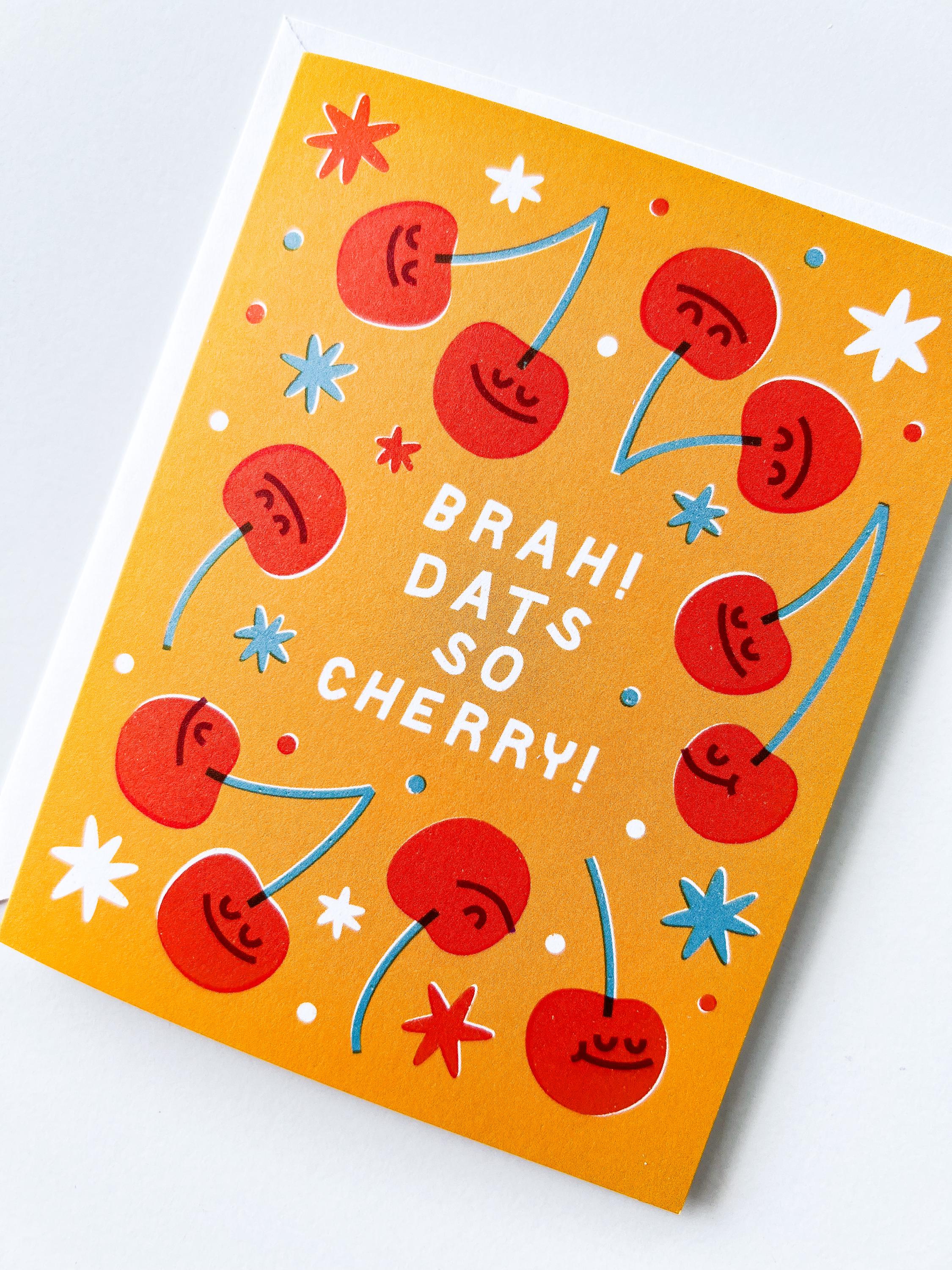 Brah! Dats so Cherry Greeting Card, Hawaiian Greeting Card, Hawaii Card ...