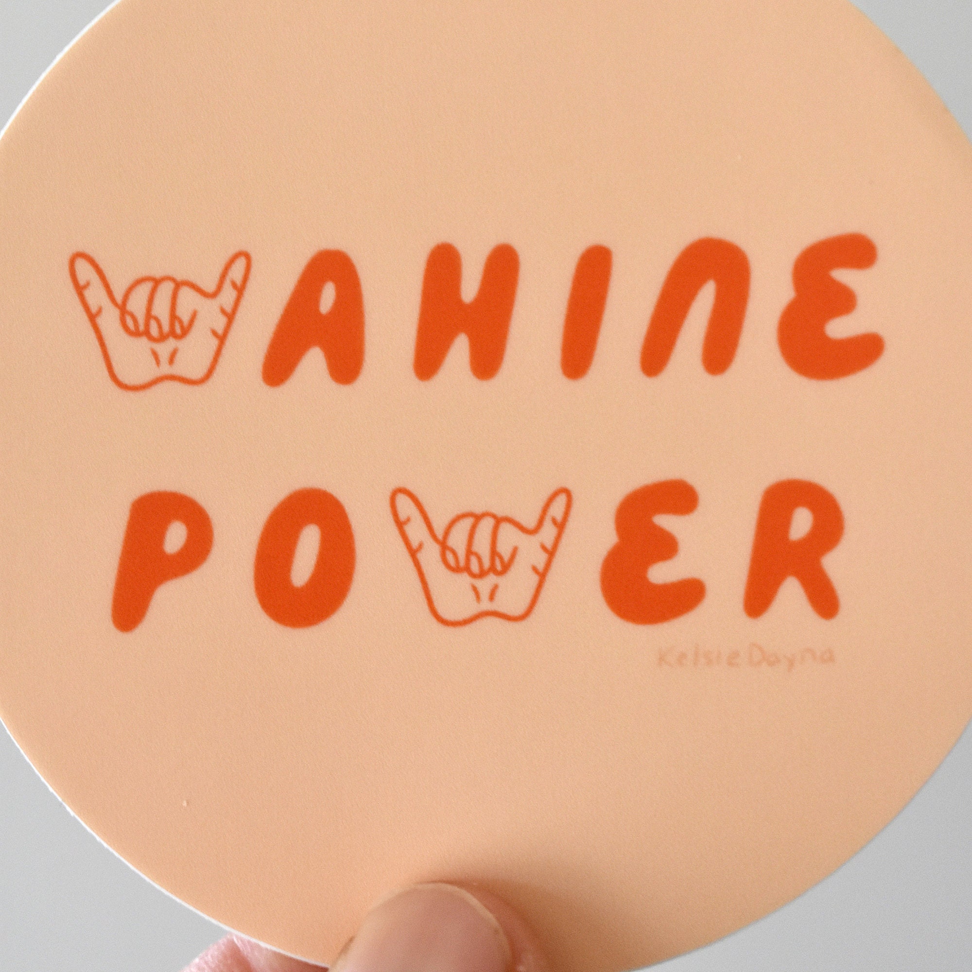 Wahine Power Sticker, Girl Power Sticker, Wahine Sticker, Woman ...