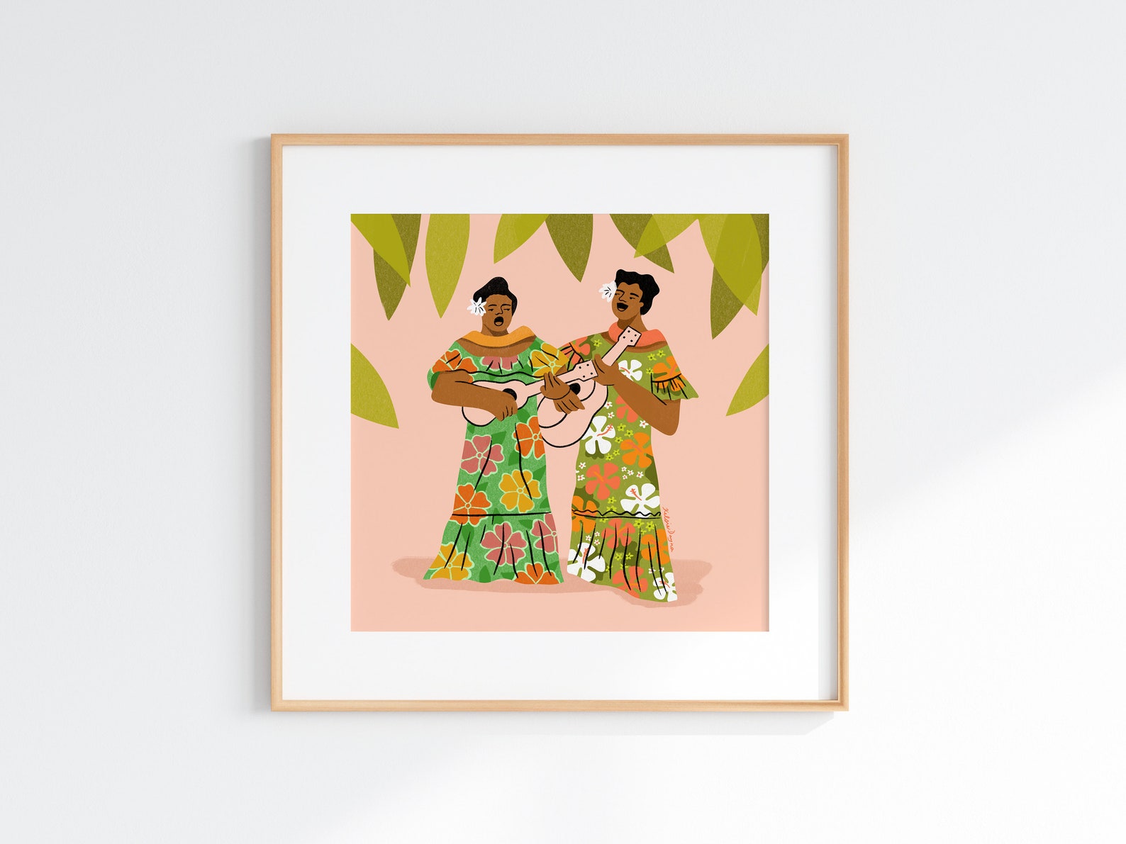 Mu'umu'u Mele Art Print, Hawaii Art, Hawaiian Art, Hawaii Wall Art, Mu ...