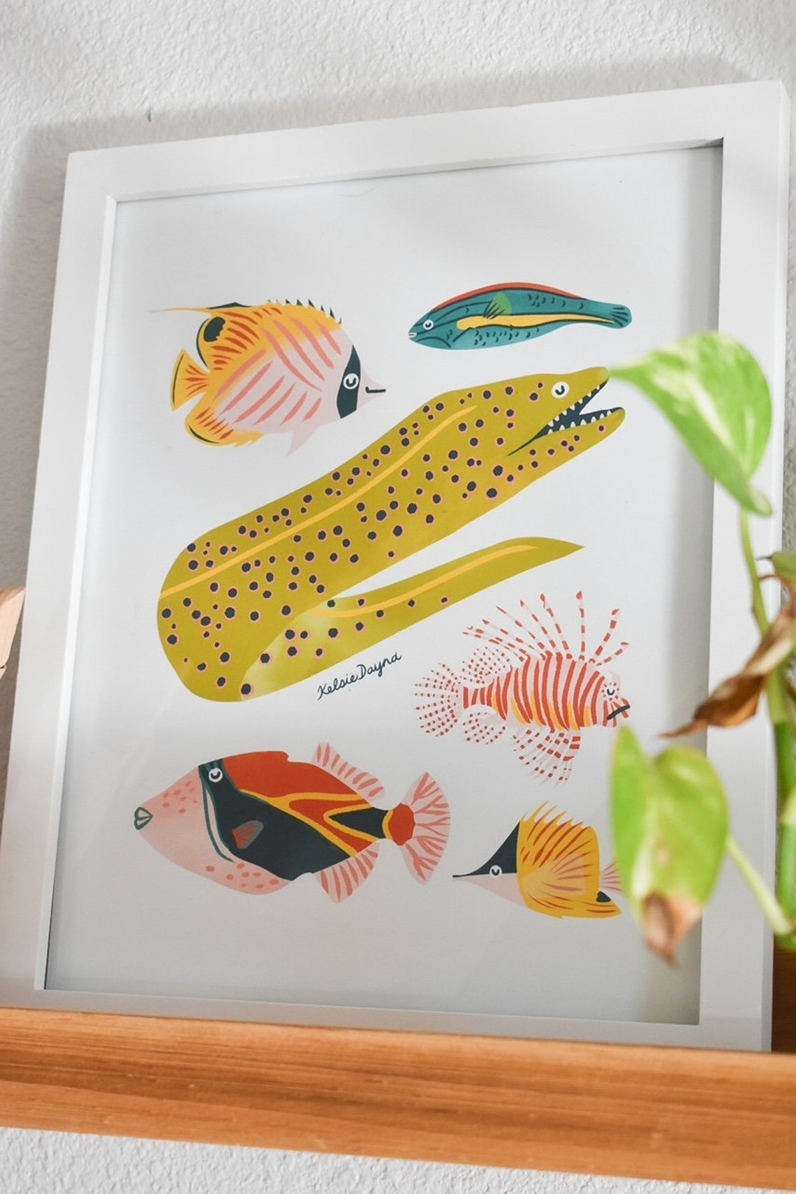 Hawaiian Fish Art Print Hawaii Art Marine Life Art Fish | Etsy