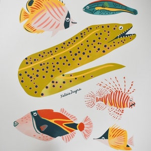 Hawaiian Fish Art Print, Hawaii Art, Marine Life Art, Fish Print ...