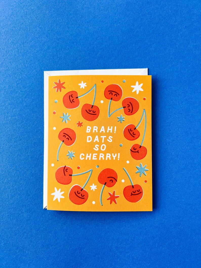 Brah! Dats so Cherry Greeting Card, Hawaiian Greeting Card, Hawaii Card ...