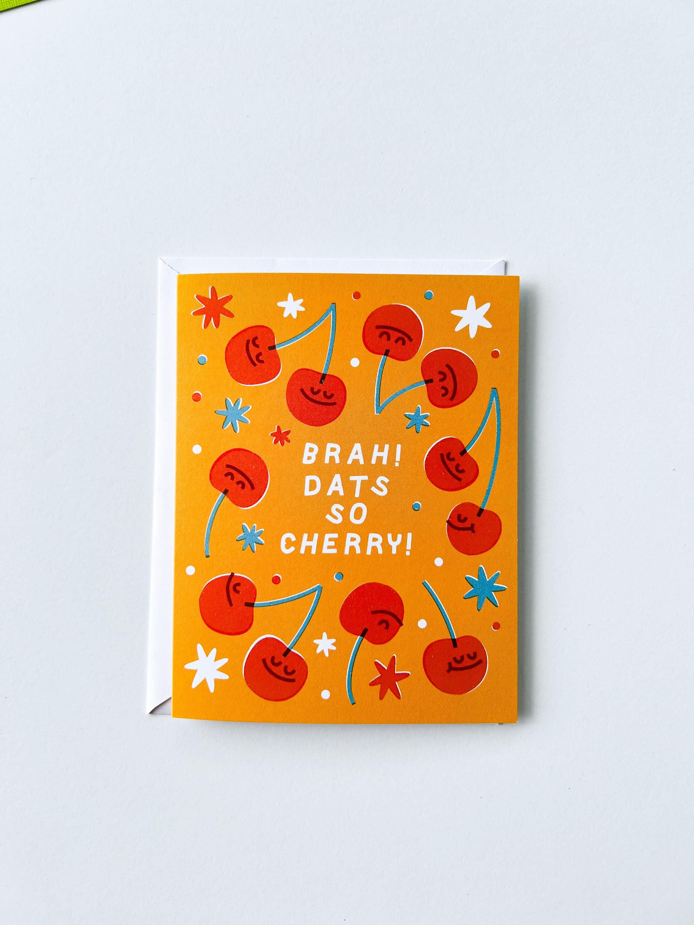 Brah! Dats so Cherry Greeting Card, Hawaiian Greeting Card, Hawaii Card ...