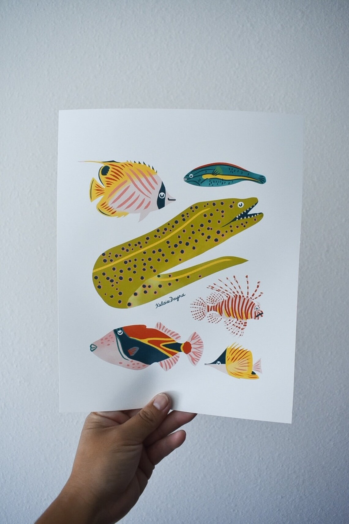 Hawaiian Fish Art Print Hawaii Art Marine Life Art Fish | Etsy
