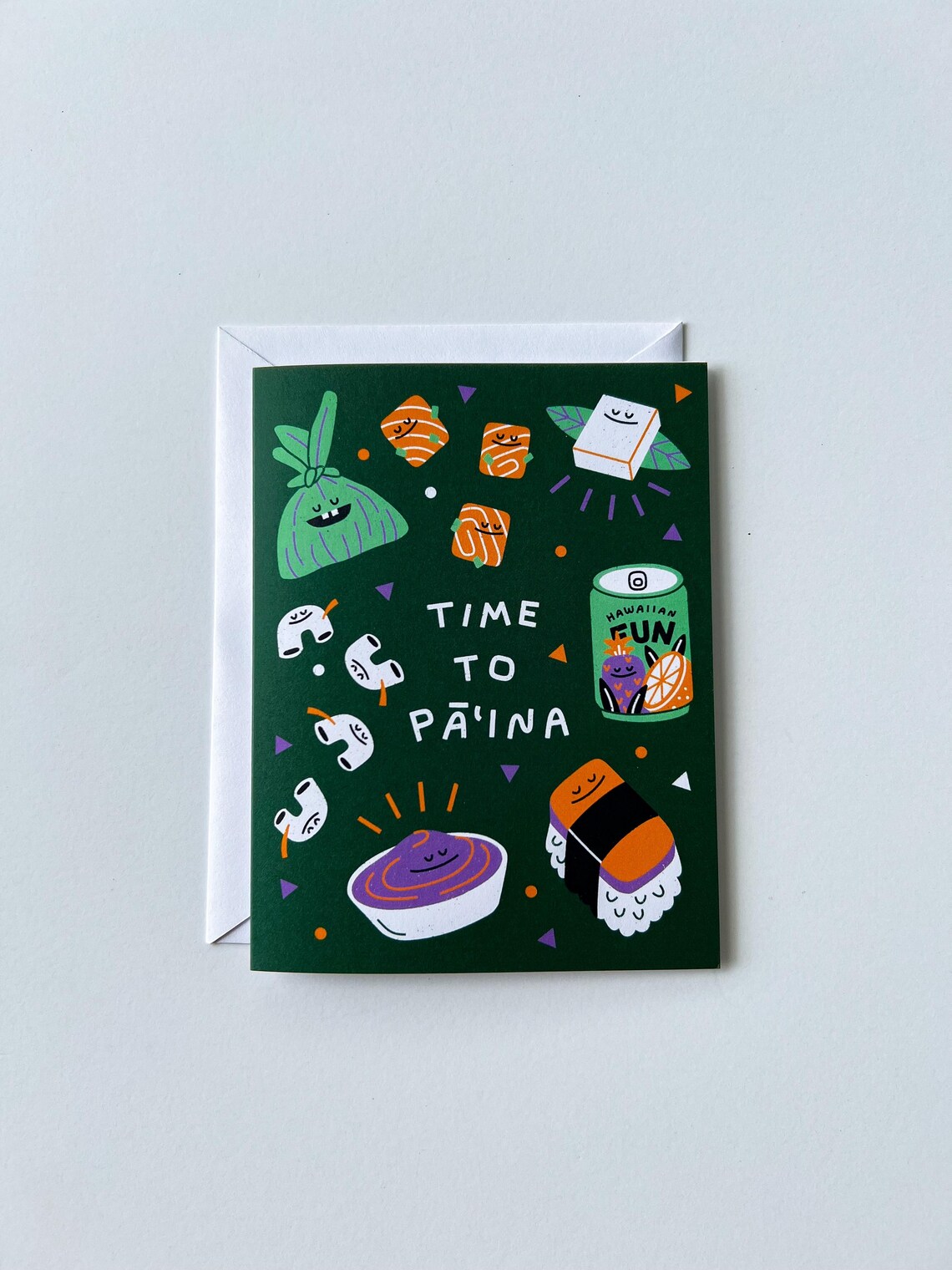 Time to Pāʻina Greeting Card, Hawaiian Greeting Card, Hawaii Card ...