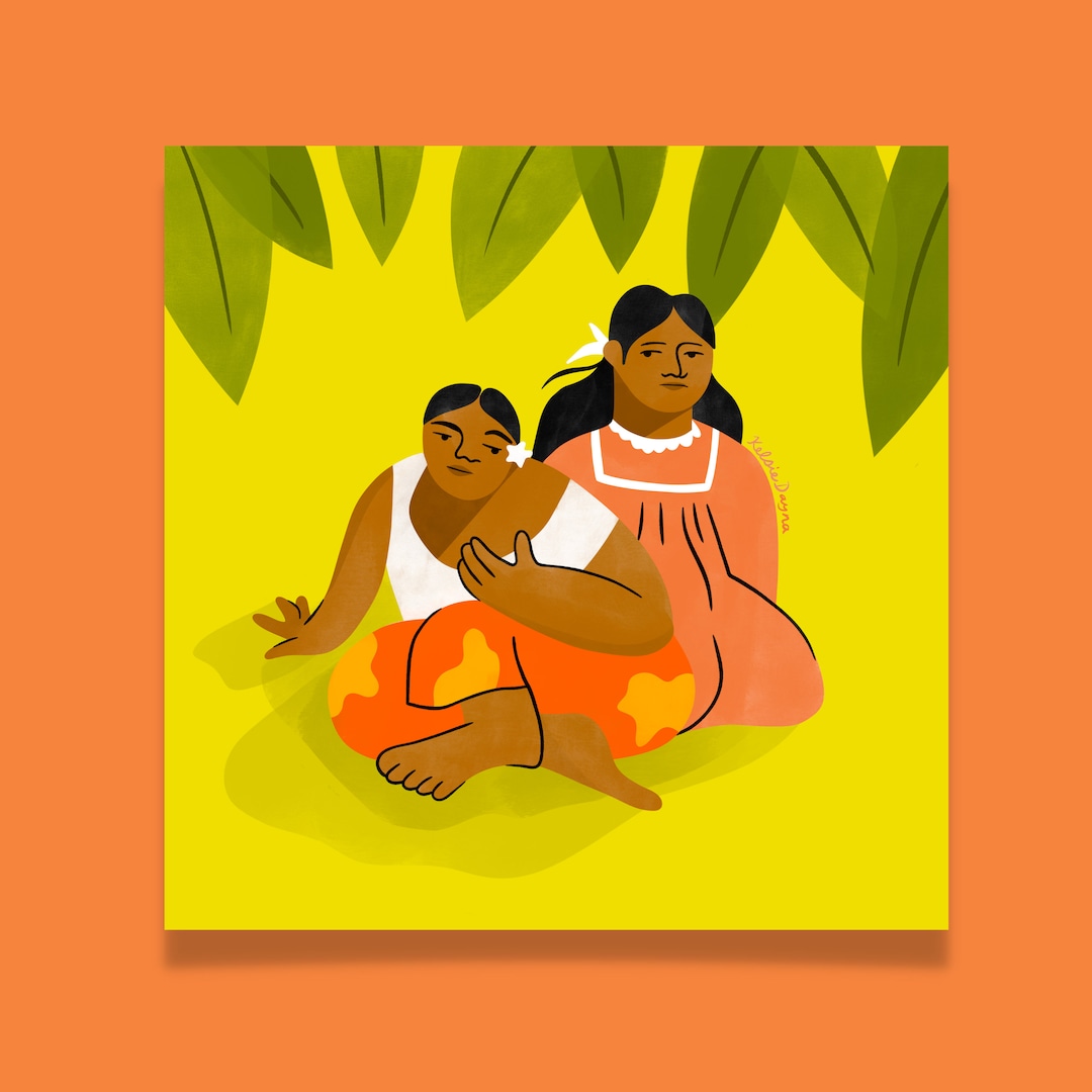 Under the Mango Tree Art Print, Hawaii Art, Hawaiian Art, Hawaii Wall ...