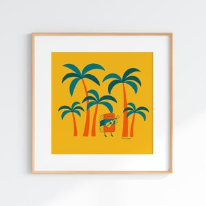 Singing Spam Musubi Art Poster, Spam Musubi, Hawaii Art, Hawaii Poster ...