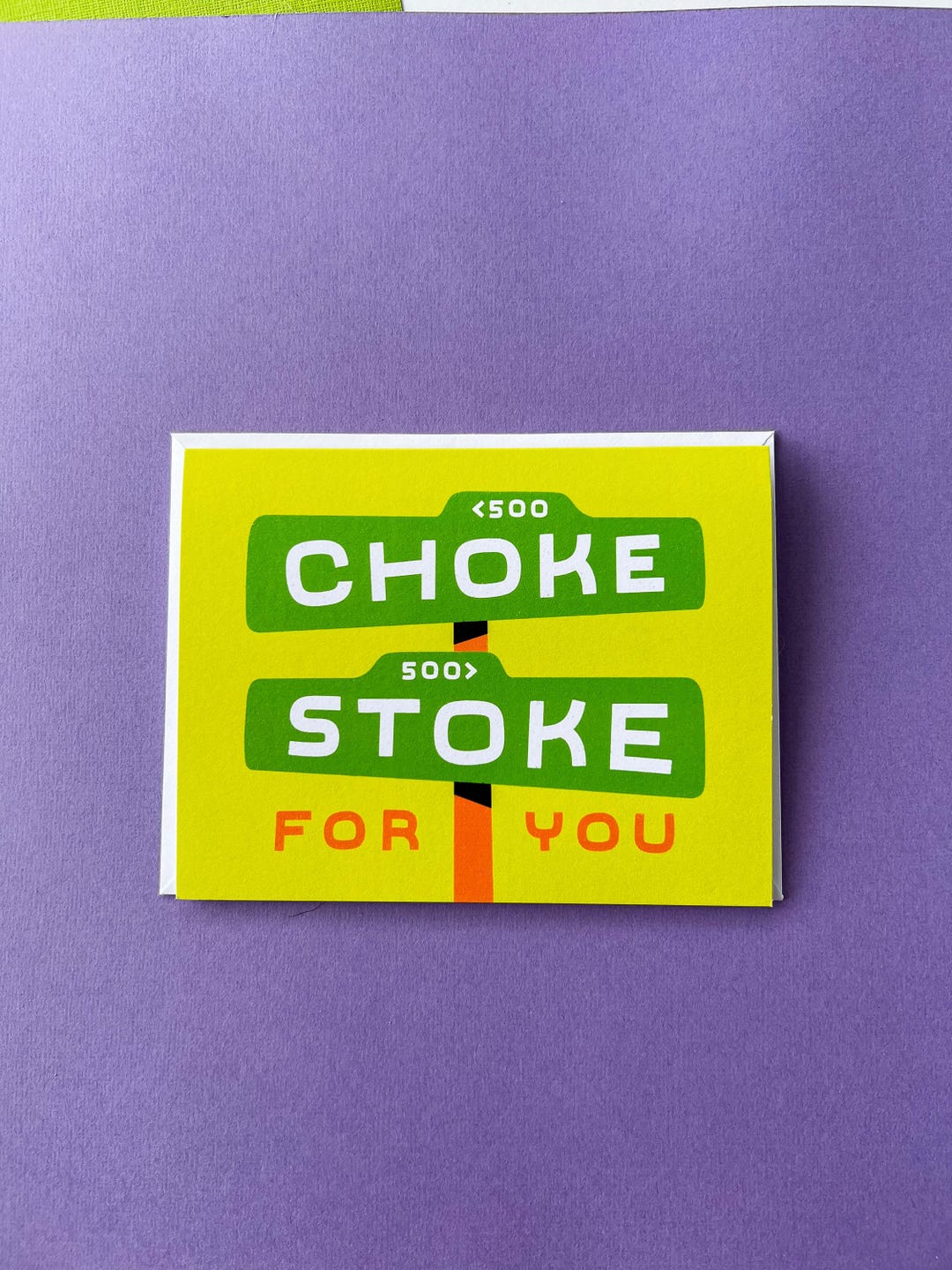 Choke Stoke Greeting Card, Happy Birthday Greeting Card, Hawaiian ...