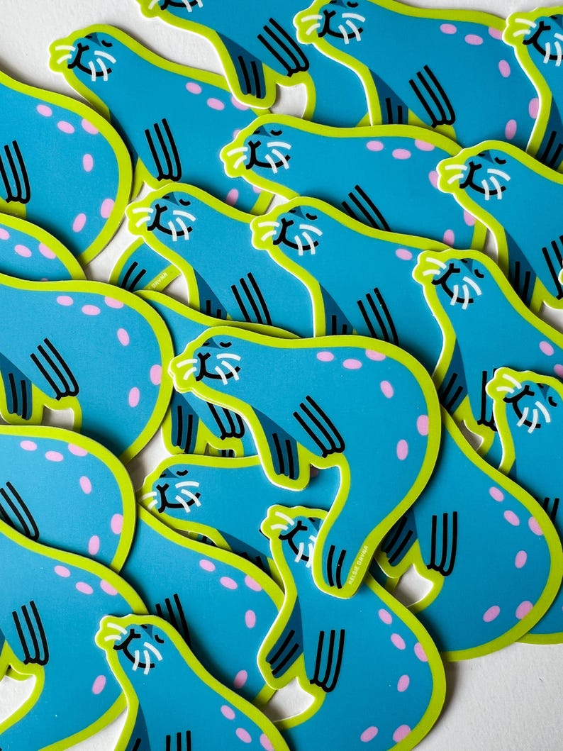 Hawaiian Monk Seal Sticker, Hawaii Sticker, Hawaii Animals - Etsy