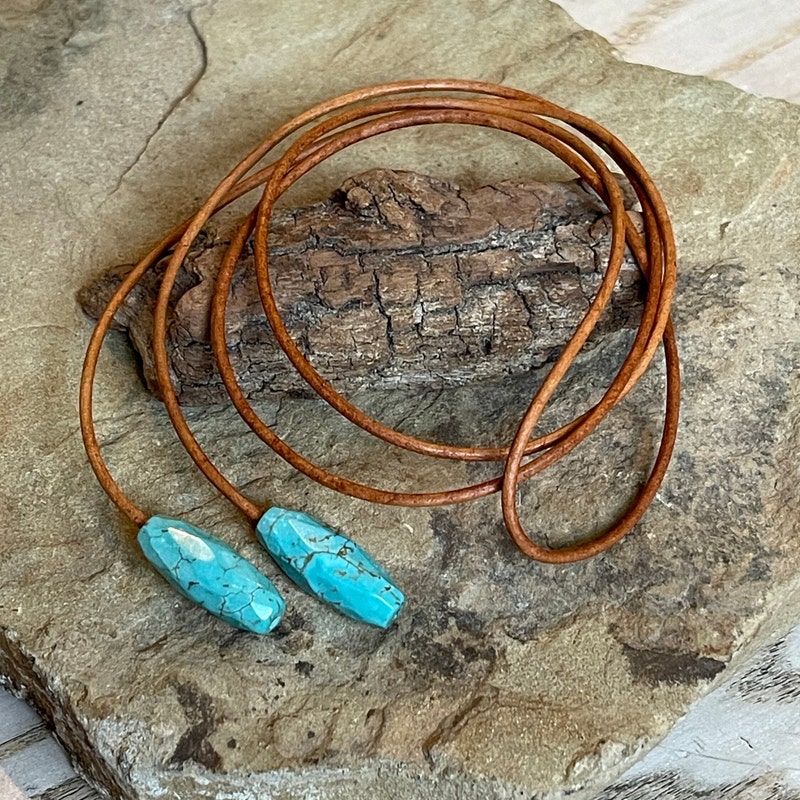 Leather Lariat - Etsy