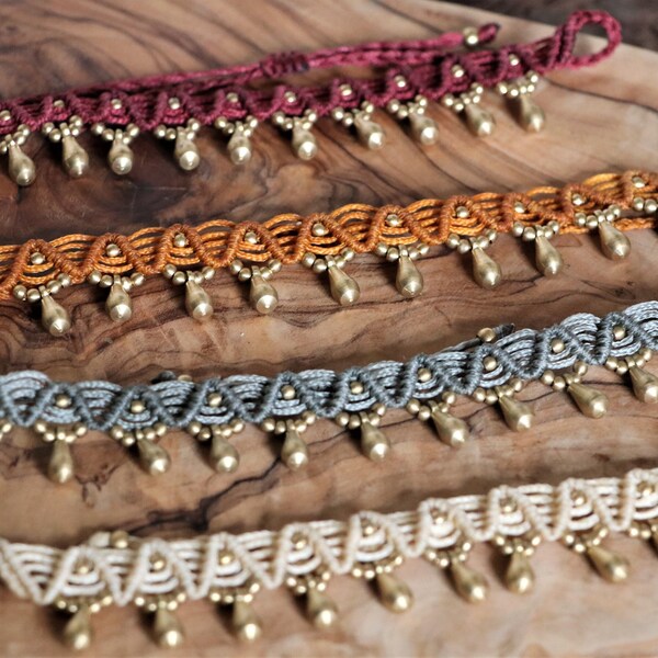 Macrame Anklet - Etsy