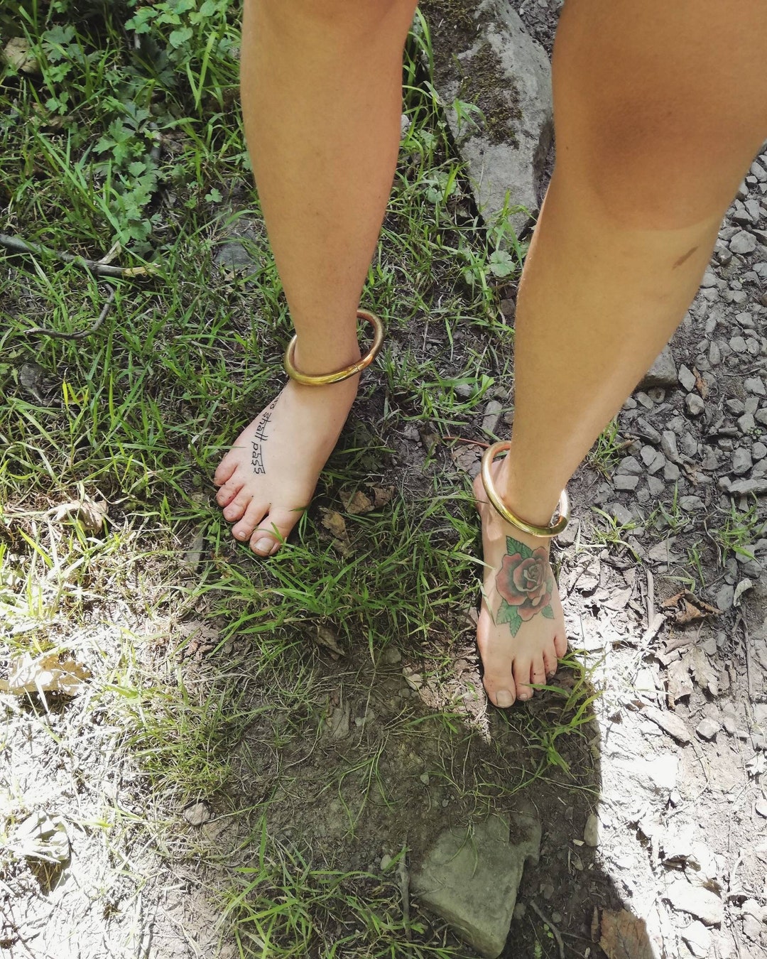 Brass Anklet Ankle Cuff Ankle Bracelet - Etsy