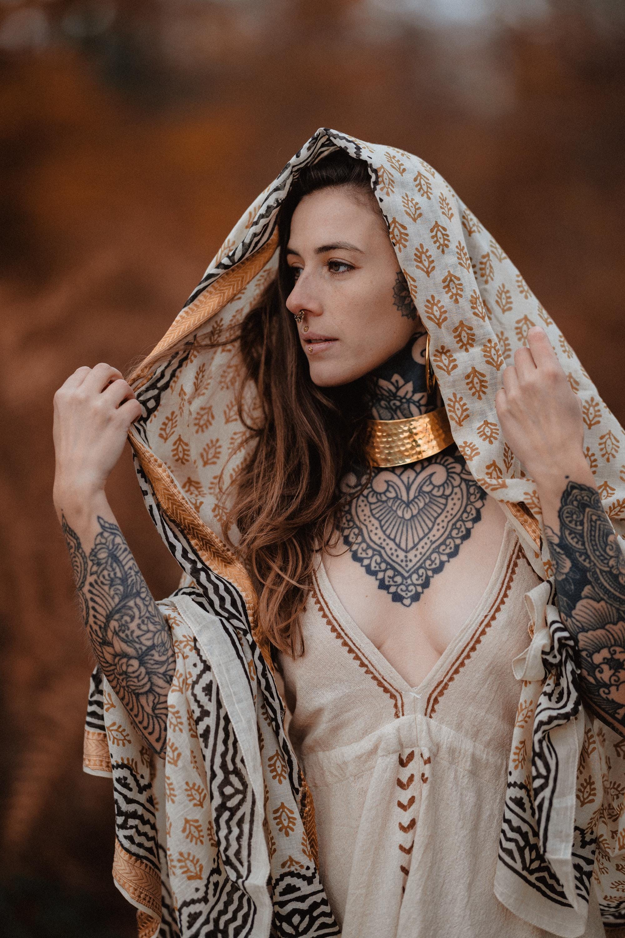 Indian print scarf store