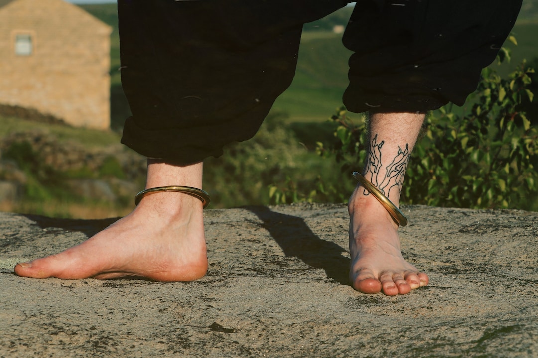 Brass Anklet | Ankle Cuff | Ankle Bracelet - Etsy