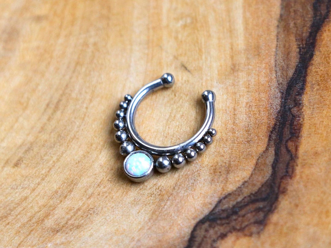 False Septum Rings | Gold and Silver Surgical Steel - Etsy