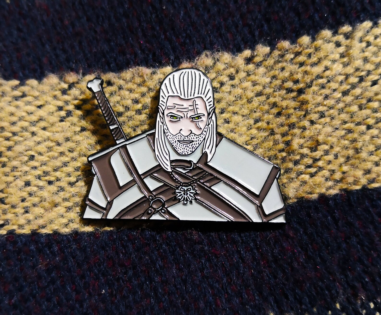 The Witcher Enamel Pin Badge Geralt of Rivia TV | Etsy