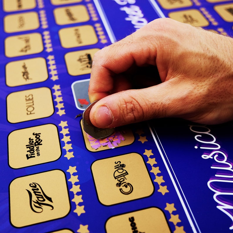 Musical Theatre Scratch off Poster Gift for Musical Theatre - Etsy