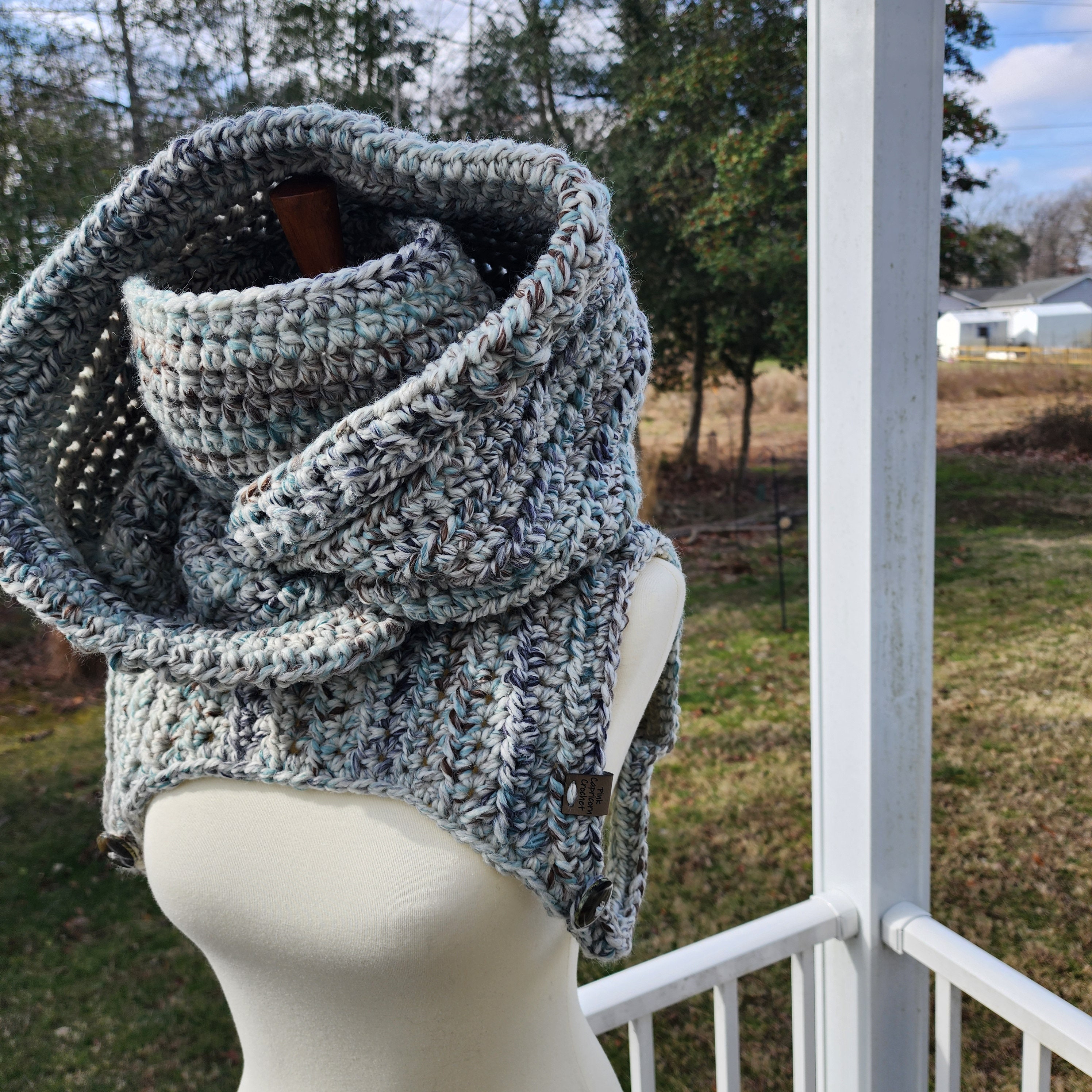 Matrixx Hood, Crochet Matrixx Hood, Crochet Hooded Cowl - Etsy