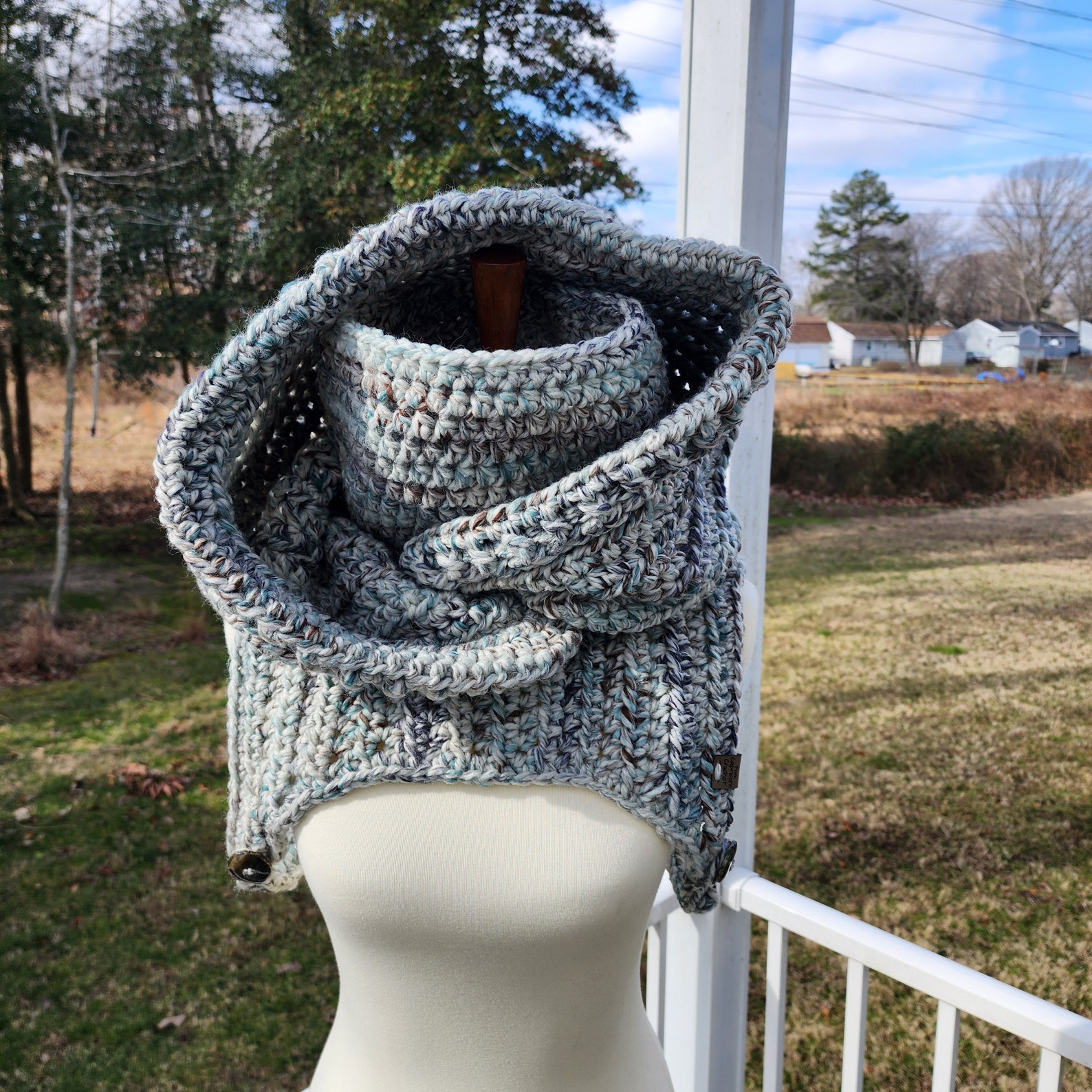 Matrixx Hood, Crochet Matrixx Hood, Crochet Hooded Cowl - Etsy