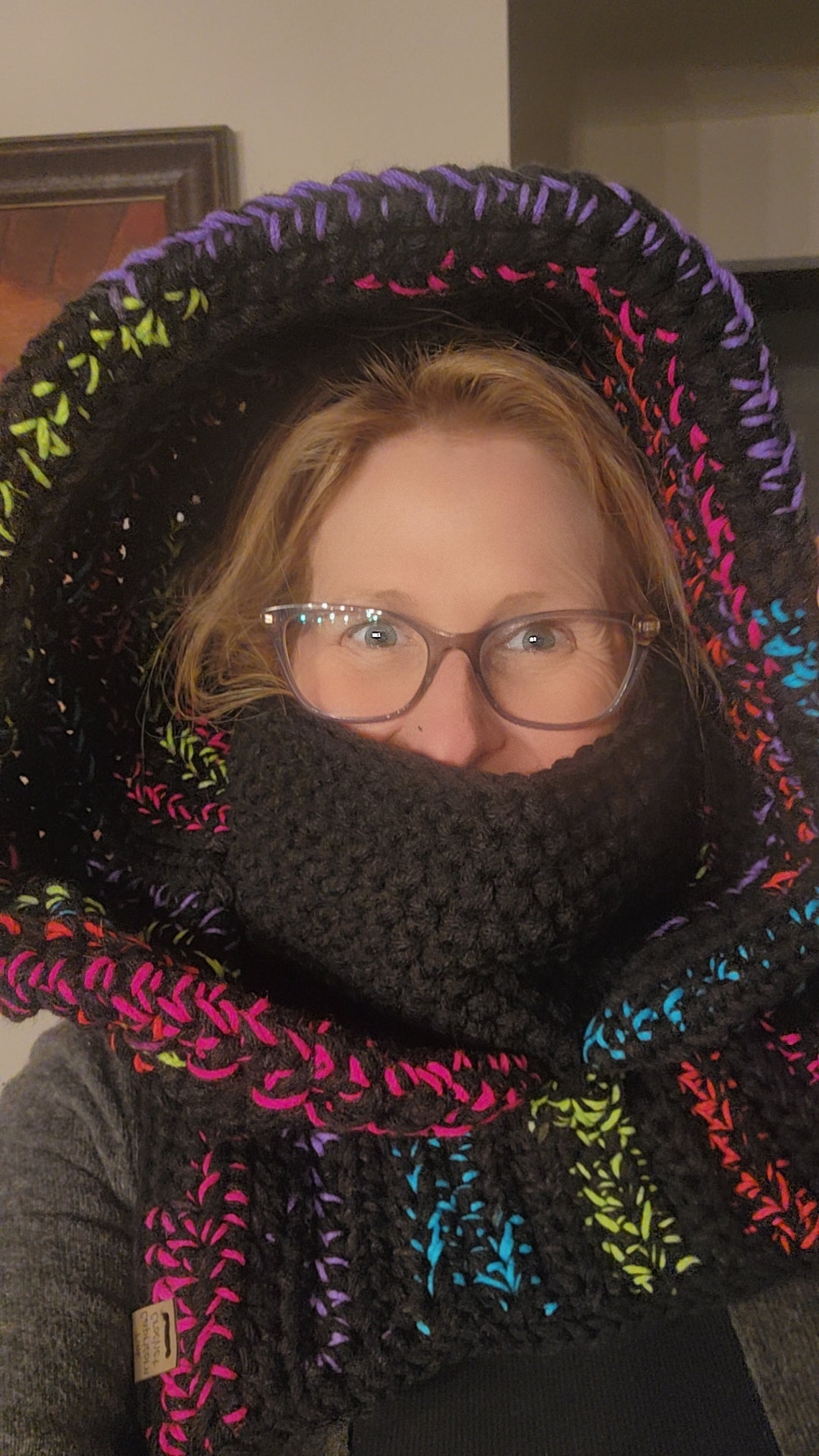 Matrixx Hood, Crochet Matrixx Hood, Crochet Hooded Cowl - Etsy UK