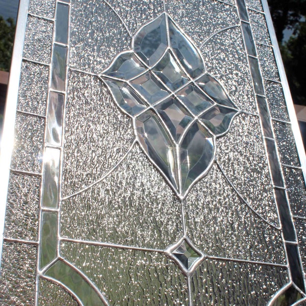 Clear Leaded Glass Panel - Etsy