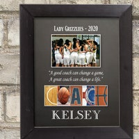 Unframed Basketball Coach Thank You Gift Personalized Picture Frame - Etsy