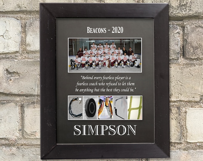 Personalized Hockey Gifts, Hockey Coach Gift, Team Gift for Hockey ...