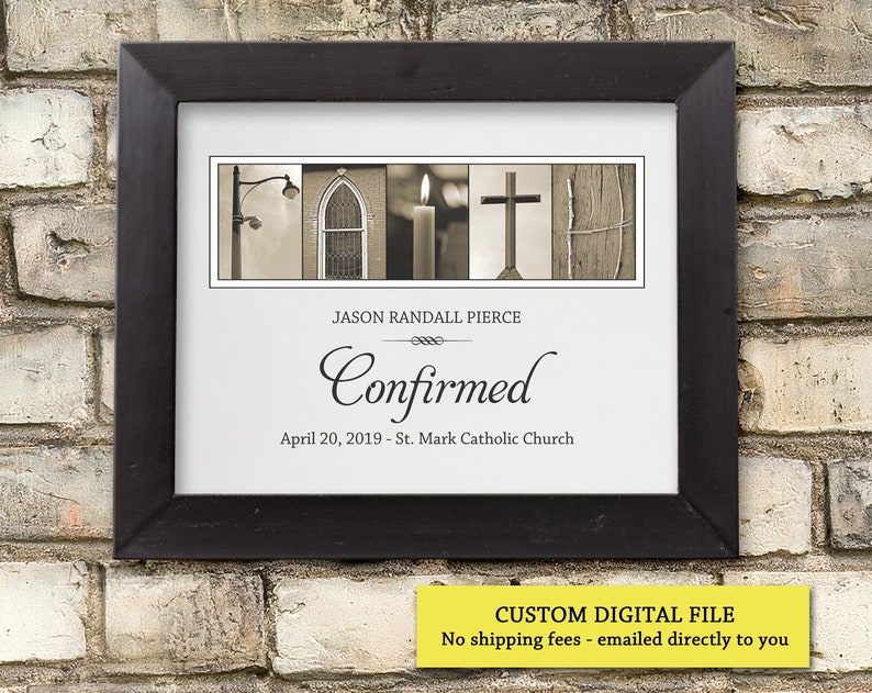 Personalized Confirmation Gift: Faith Photo Art, Keepsake (digital File ...
