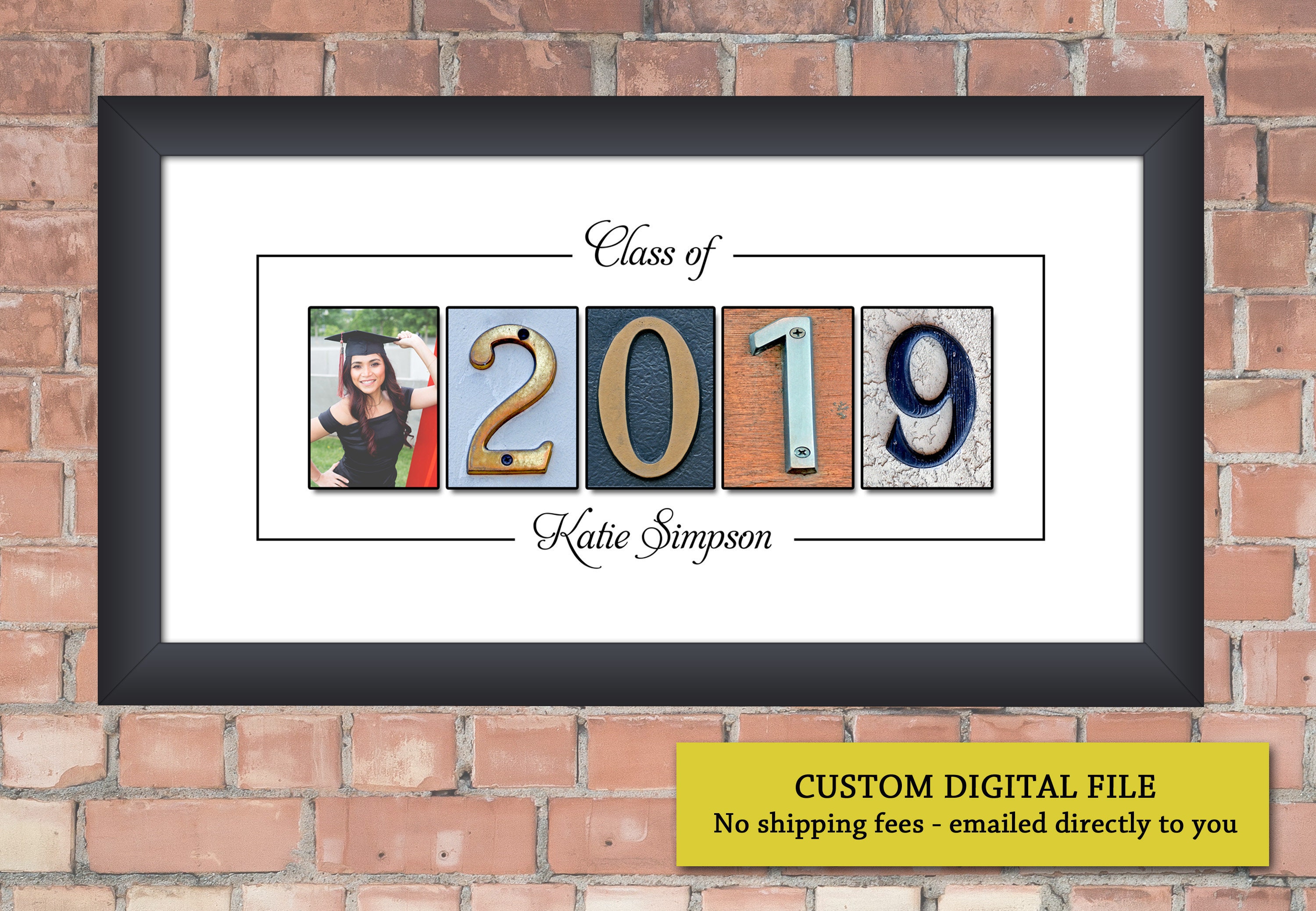 Printable Graduation Decor Personalized Graduation Gift for - Etsy