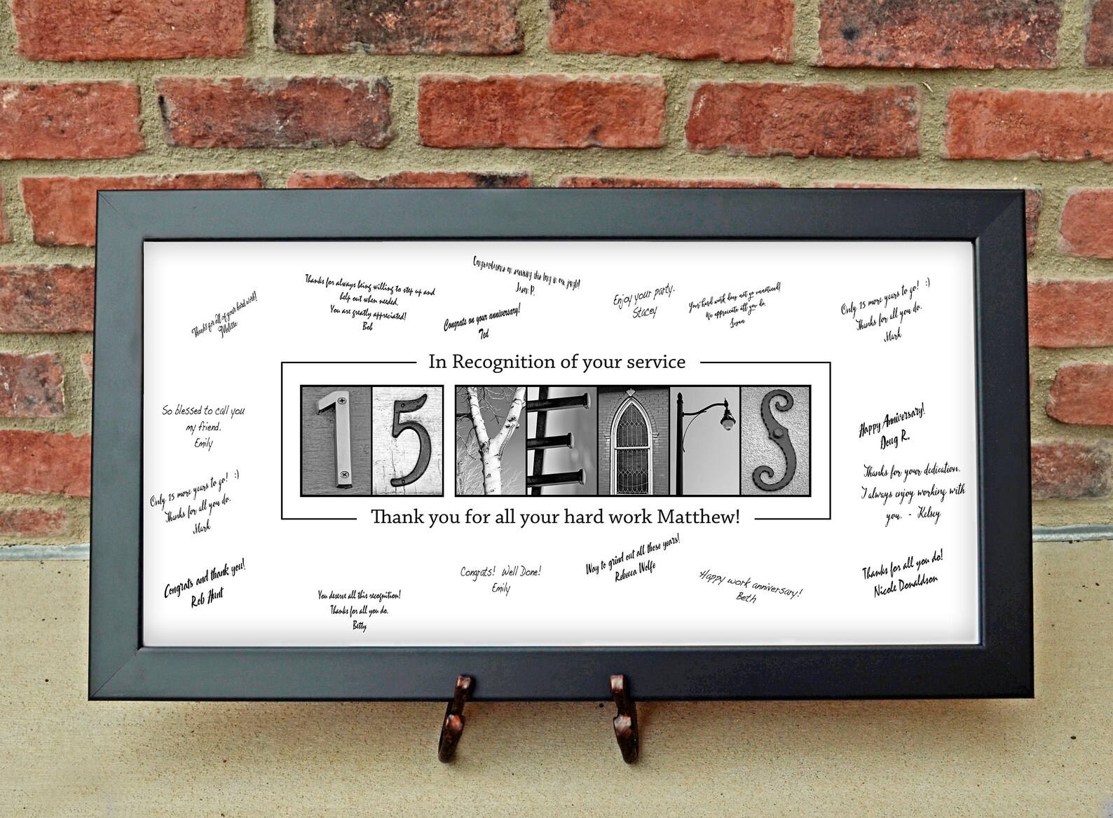 15 Year Work Anniversary Gift Personalized Employee Recognition Gift ...